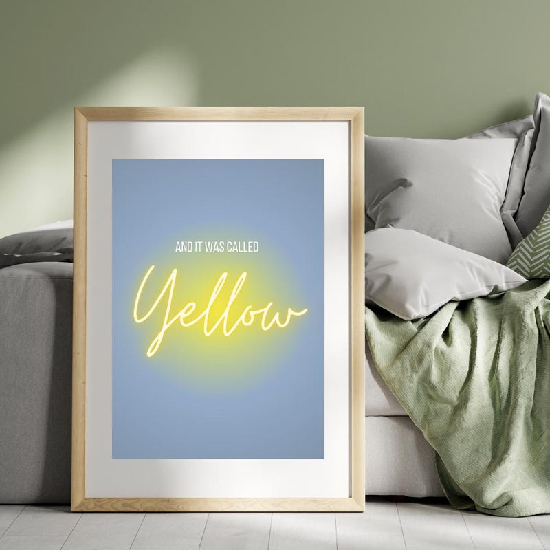 Coldplay Yellow - Etsy