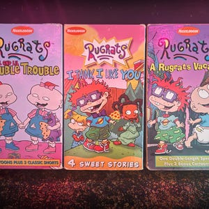 Vintage VHS Tapes - Nickelodeon Rugrats Collection - USED VHS - Etsy