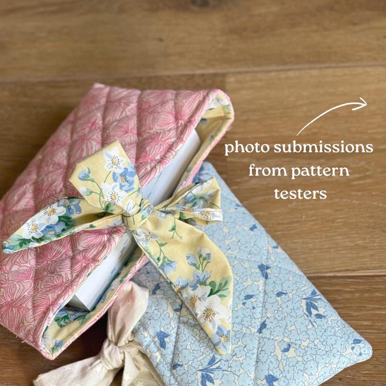 Quilted Book Cover Sewing Pattern: Beginner-friendly PDF With Video ...
