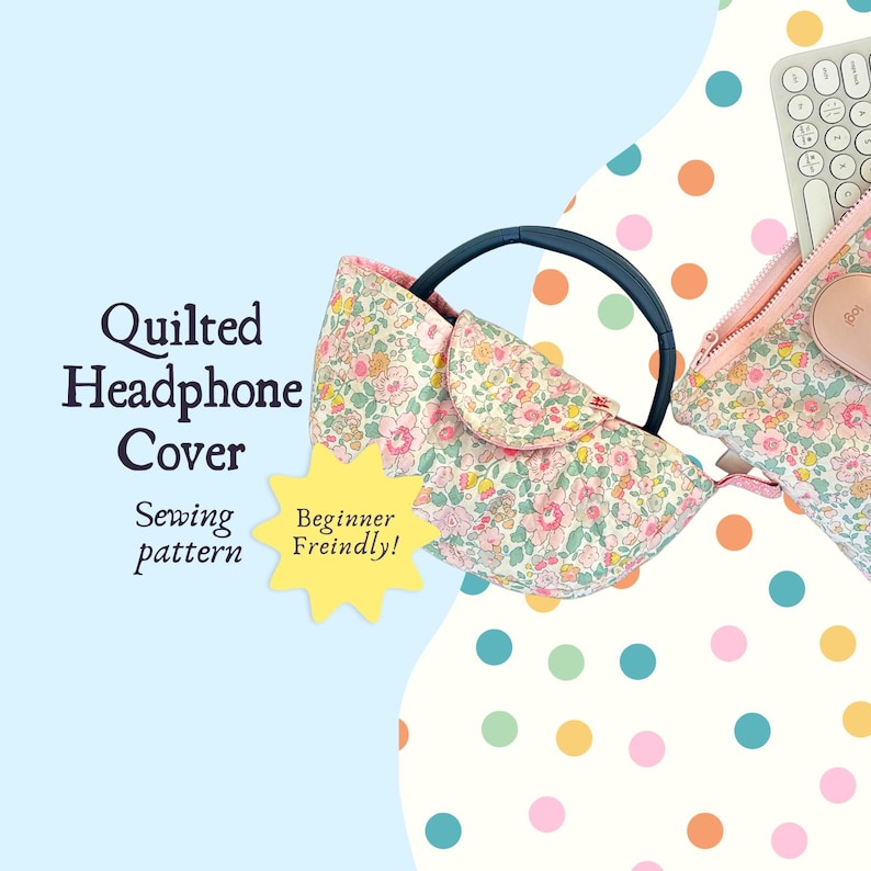 Quilted Headphone Cover Sewing Pattern: Earphones, Airpods Max - Etsy
