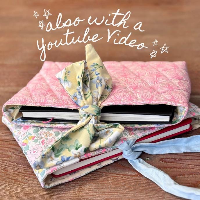 Quilted Book Cover Sewing Pattern: Beginner-friendly PDF With Video ...