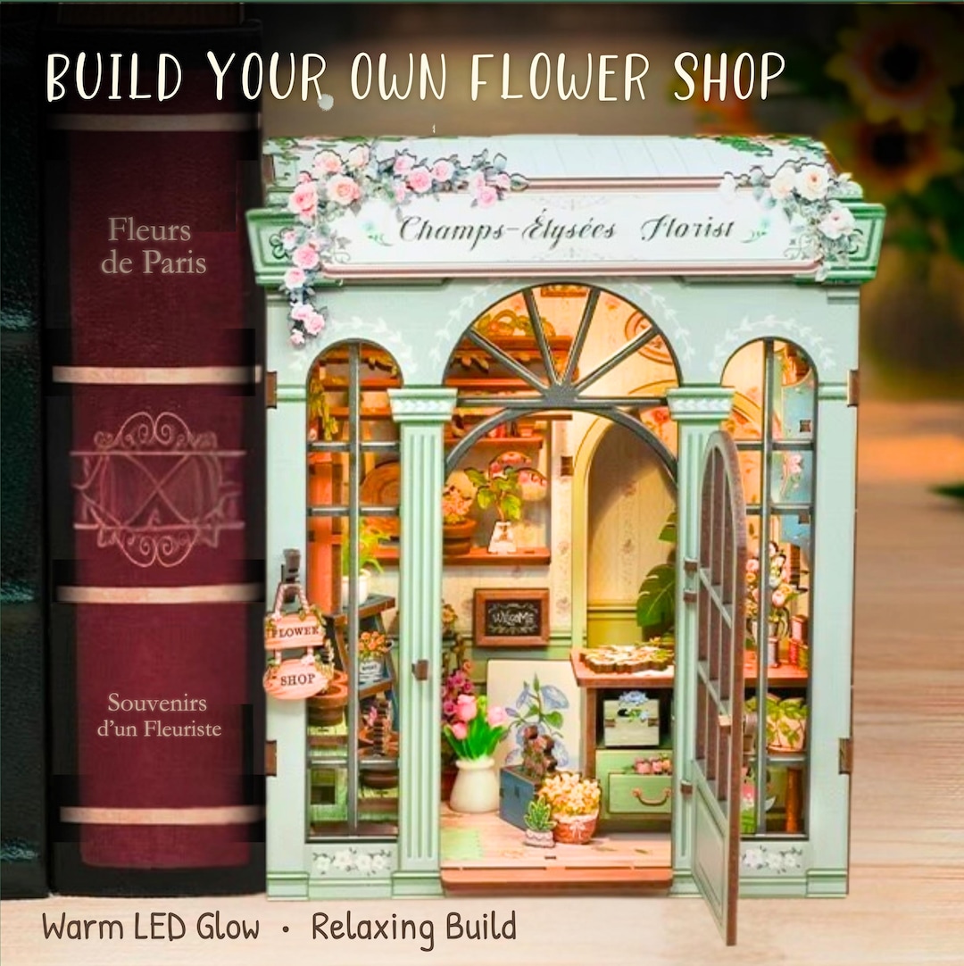 Flower Shop Book Nook Kit – DIY Miniature Florist Scene Craft Gift - Etsy