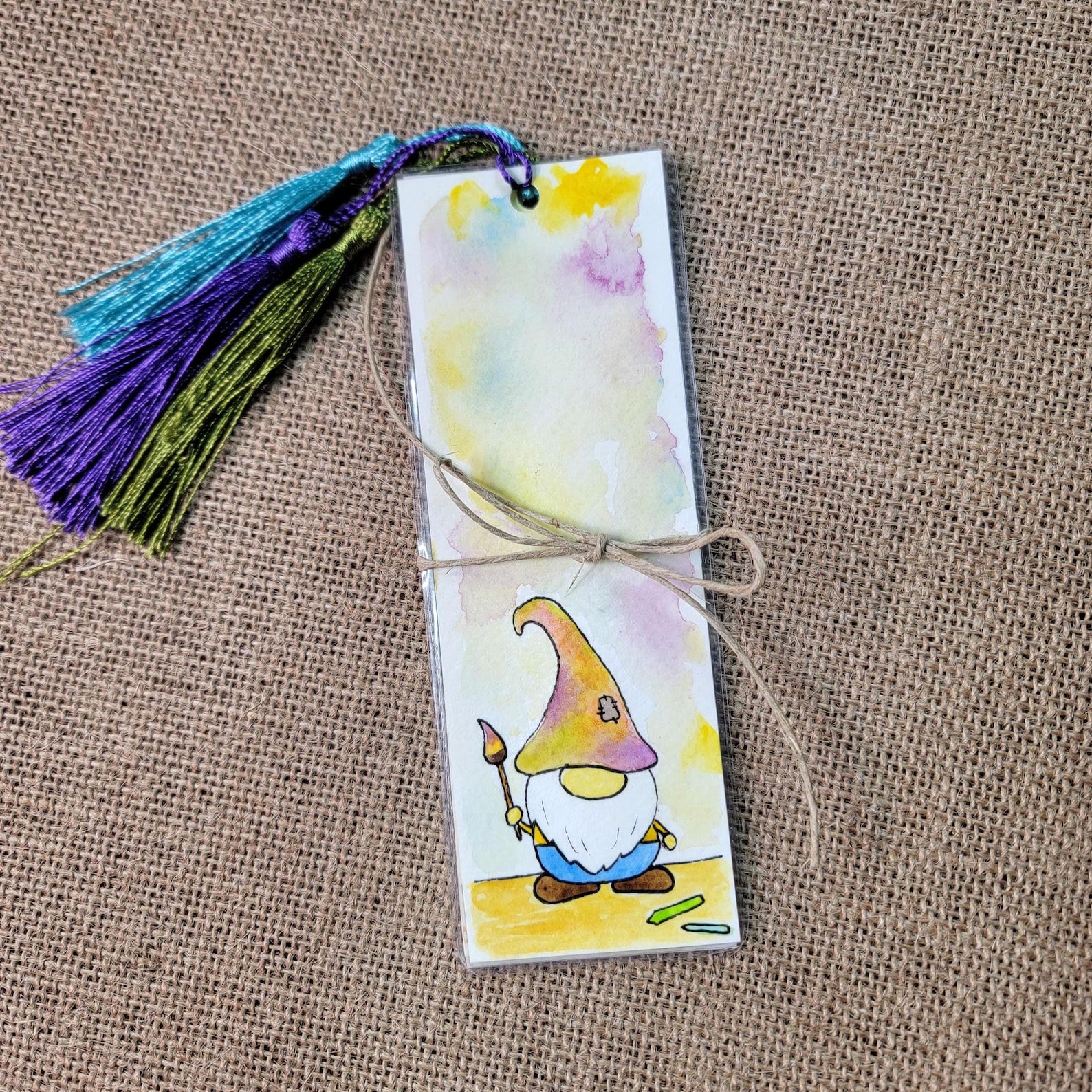 Set of Gnome Bookmarks, Watercolor Gnomes, Whimsical Gnomes, Garden ...