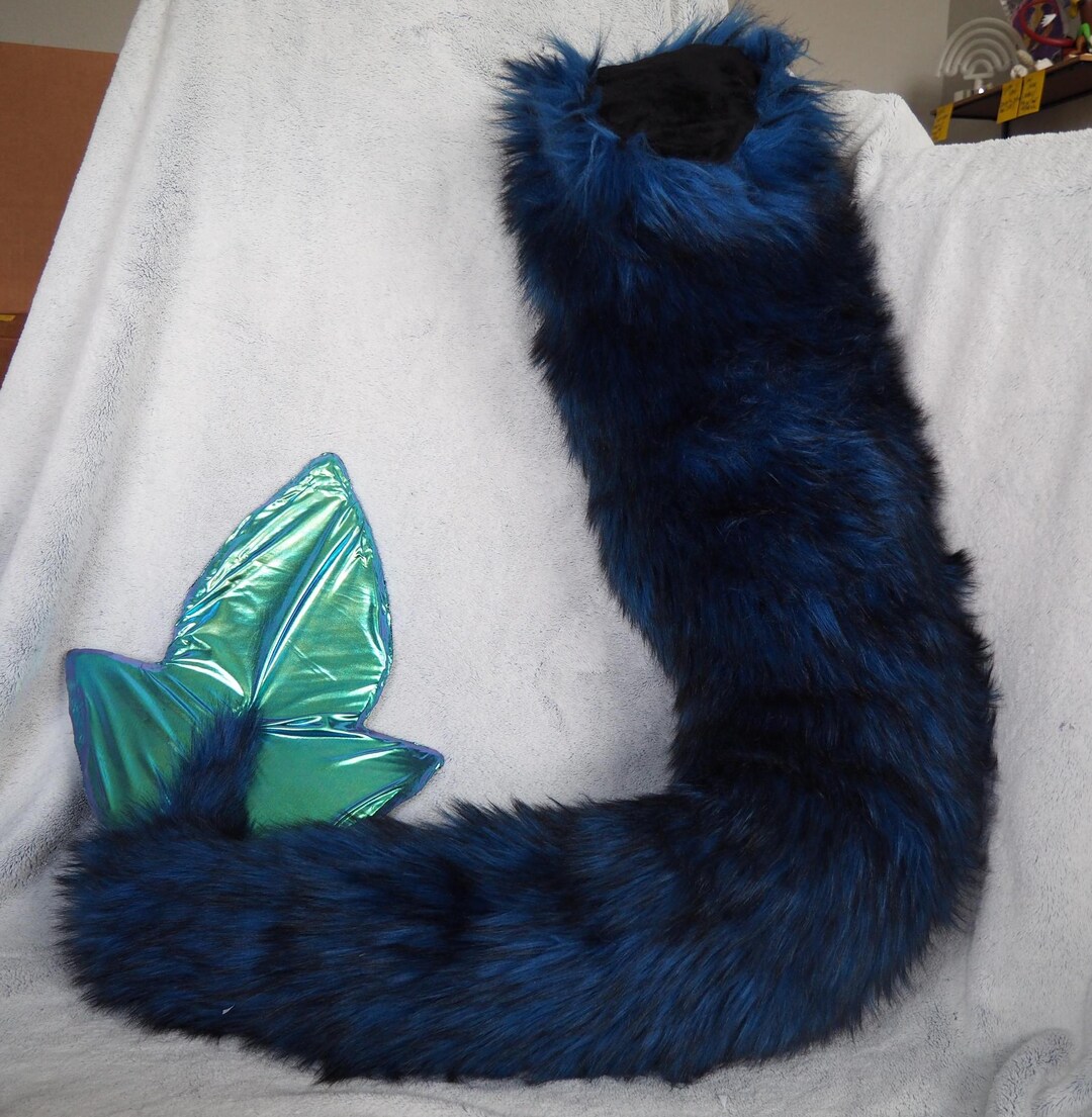 Floor Dragging Blue Dragon Tail - Etsy