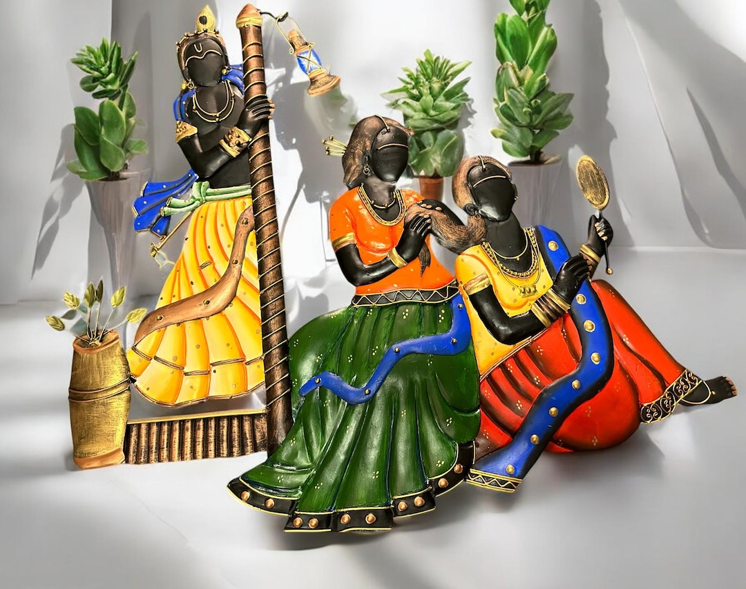 Indian Traditional Handmade Metal Wall Decor - Etsy