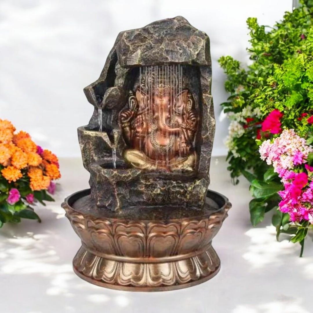 Engraved Classic Indoor Resin Water Fountain - Etsy