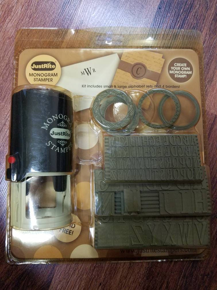 Monogram Self Inking Stamper Kit Create Your Own - Etsy