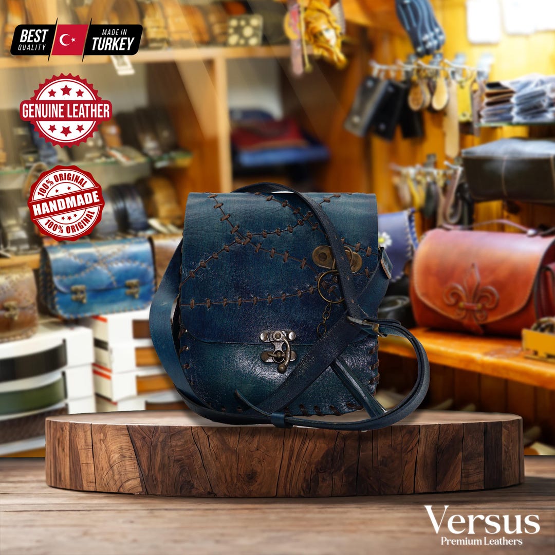 Genuine Leather Shoulder Bag for Women Handmade Crossbody Purse ...