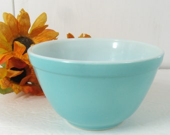 Vintage Pyrex Robin Egg Turquoise Blue 403 2.5 Quart Mixing Bowl Retro ...