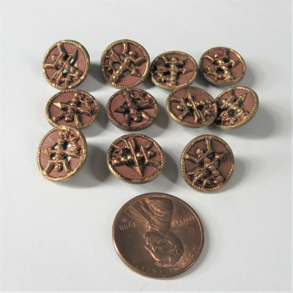 Brass Tone Buttons - Etsy