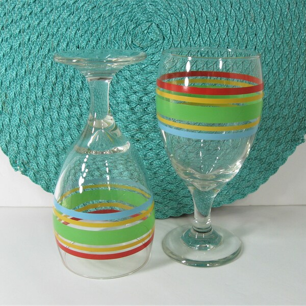 Striped Glasses - Etsy