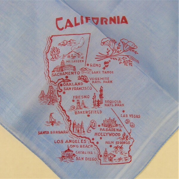 State Handkerchief - Etsy