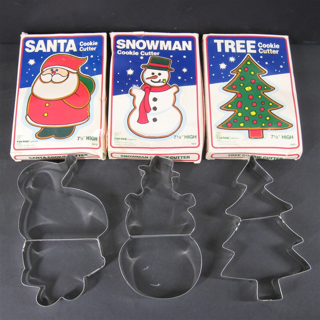 3 Set 7 1/2 Metal Cookie Cutters in Original Boxes 80s Vintage, Large ...