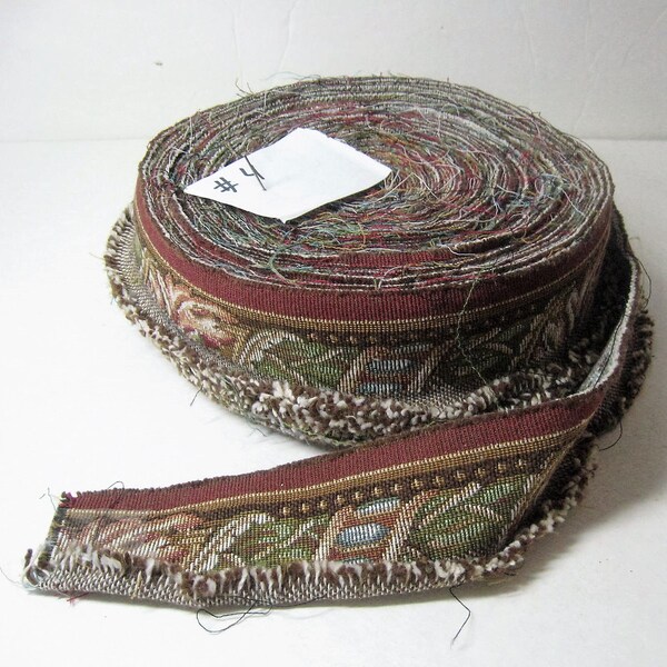 Burgundy Tapestry Upholstery Fabric - Etsy