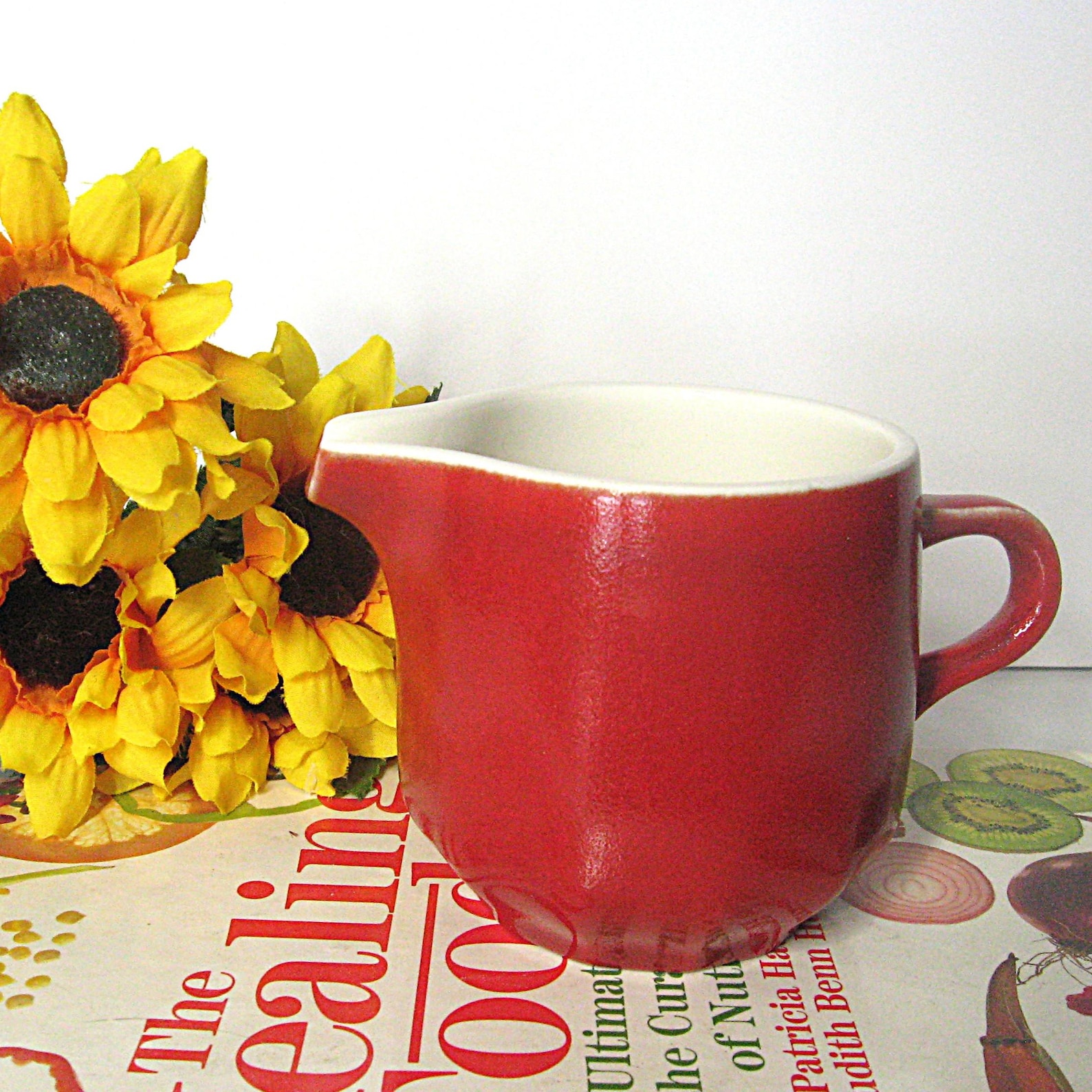 Vintage Creamer Mikasa Red Poppy Vera Neumann F 7100, Japan 1960s 70s ...