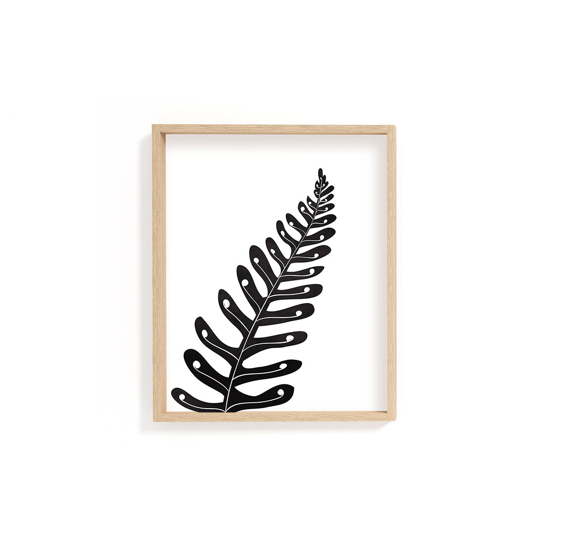 Black and White Fern Prints, Set of 6 Botanical Prints, Office Decor ...