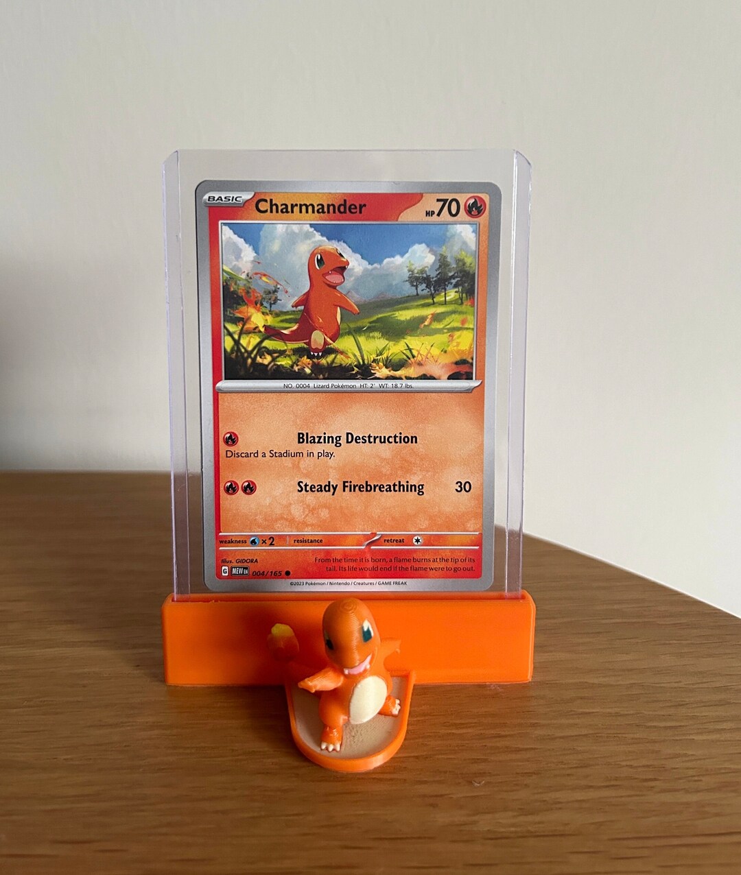Pokemon Card Display Stands Charmander - Etsy