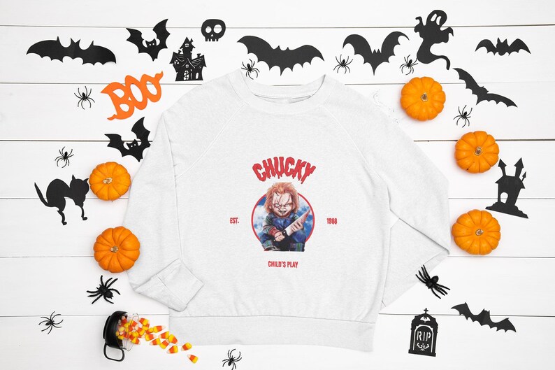 Chucky Child's Play, Chucky Halloween Sweatshirt, Characters Movie ...