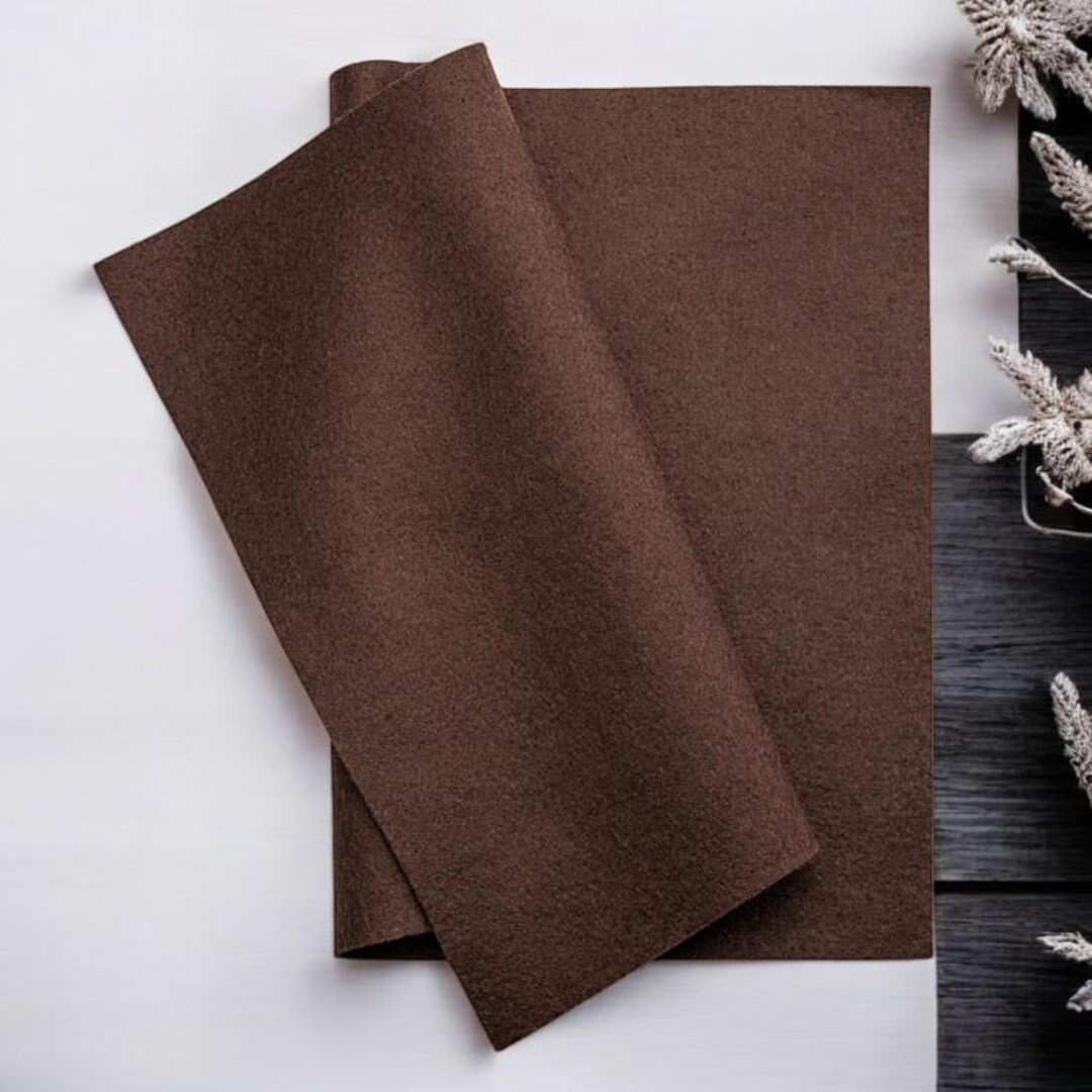 Wool Felt Dark Brown Wool Felt Sheets - Etsy