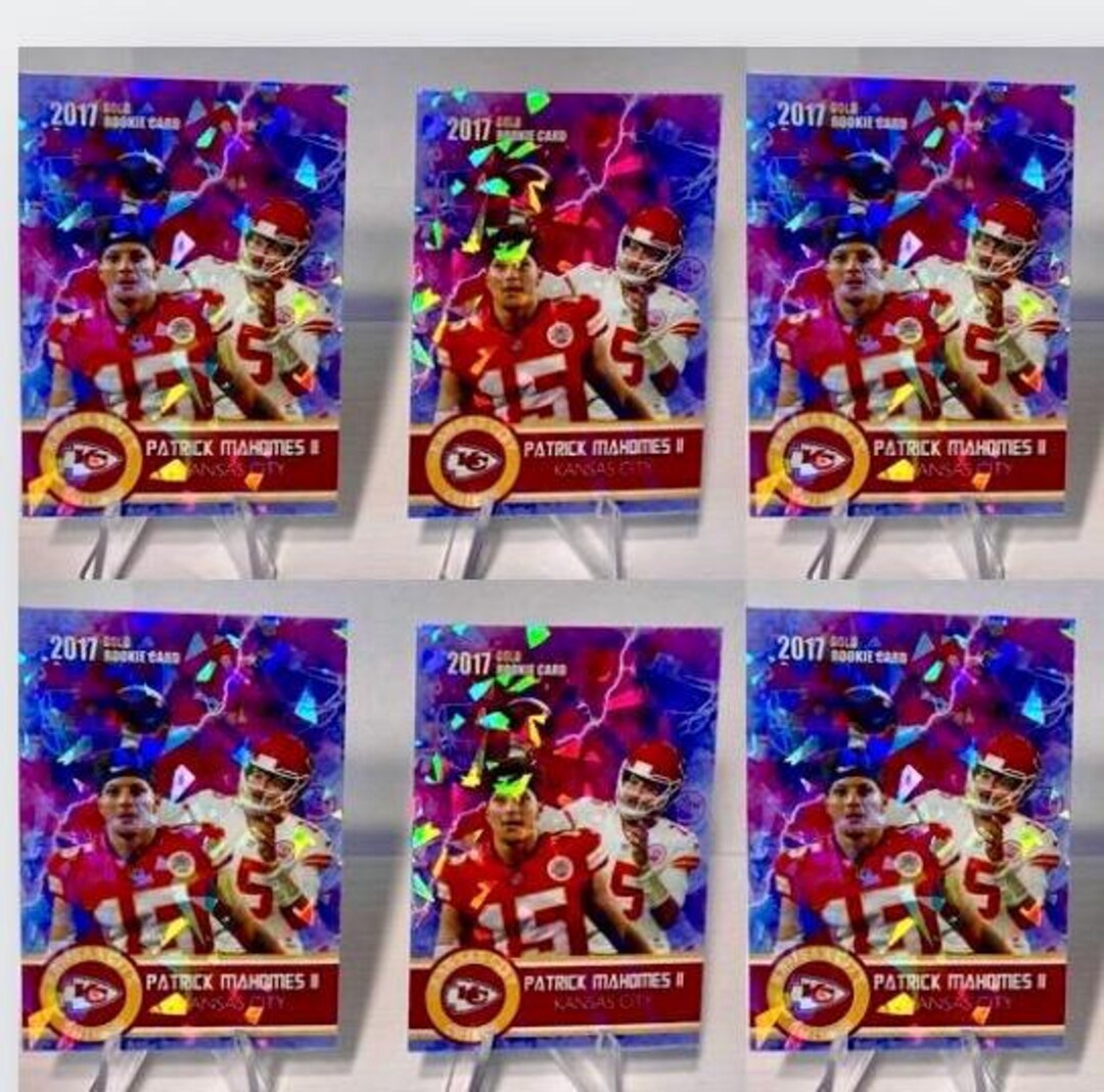 6 Patrick Mahomes 2017 Cracked Ice Gold Rookie Cards - Etsy