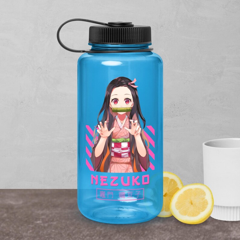 Nezuko Plastic Water Bottle Demon Slayer. - Etsy