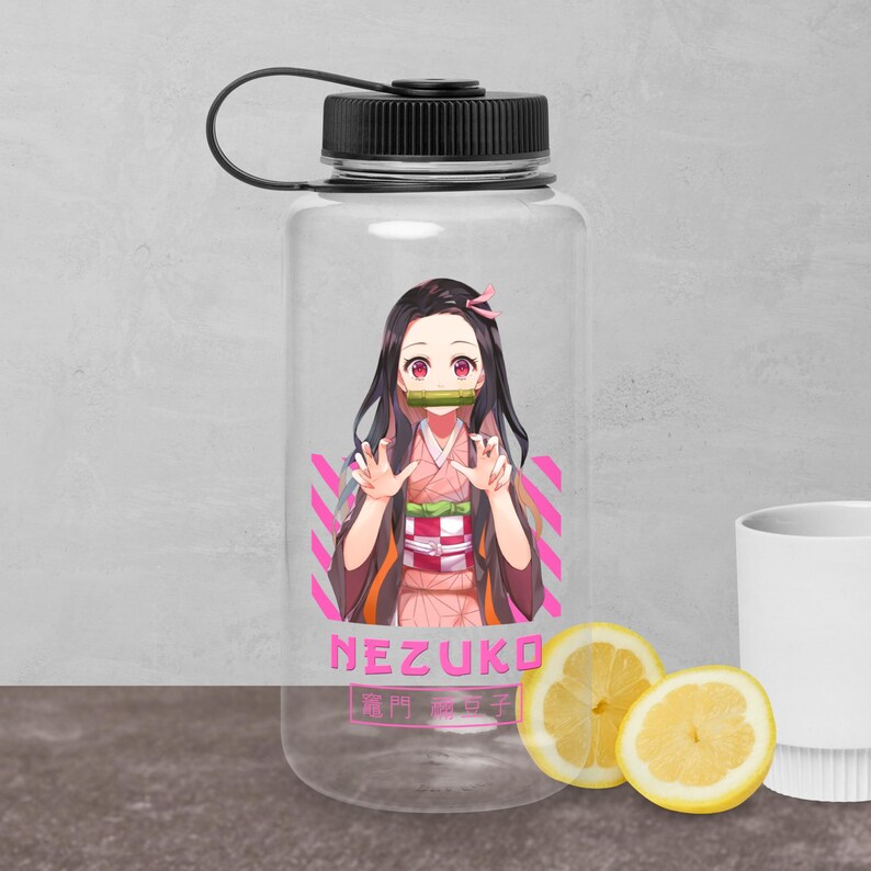 Nezuko Plastic Water Bottle Demon Slayer. - Etsy
