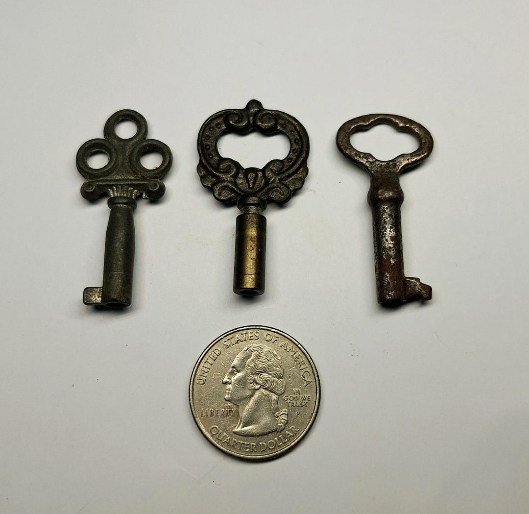 3 Unique Sets Vintage Skeleton Keys Antique Keys Old Cool Keys for ...