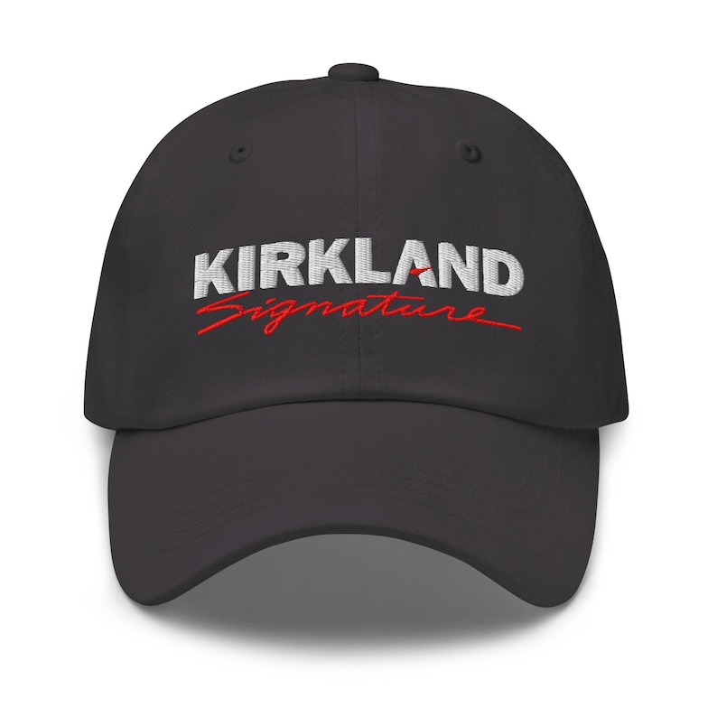 Kirkland Signature Hat – Funny Costco Parody Dad Cap, Embroidered Logo ...