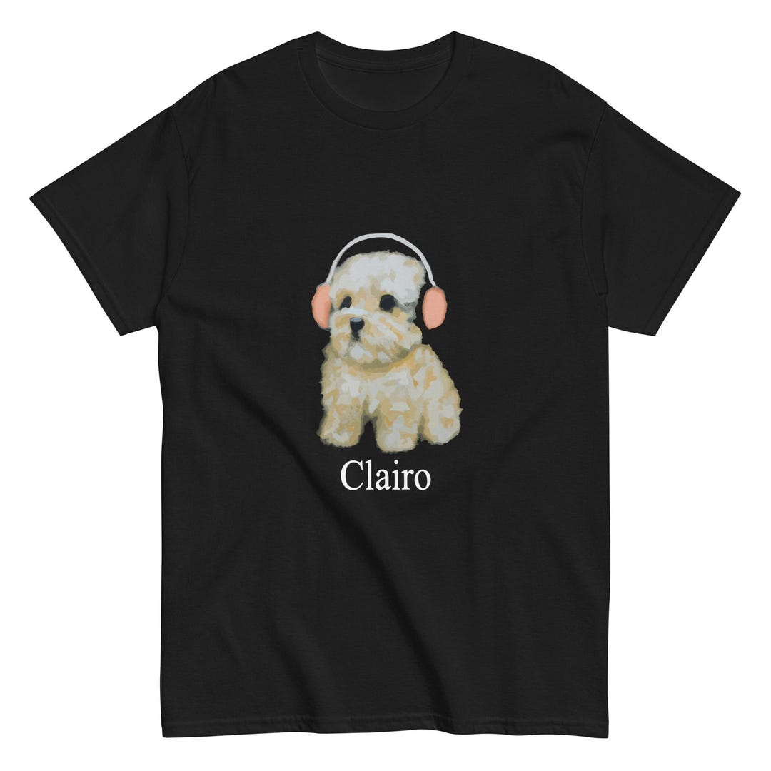 Clairo Dog Headphones Shirt: Funny Indie Music Meme Tee - Etsy