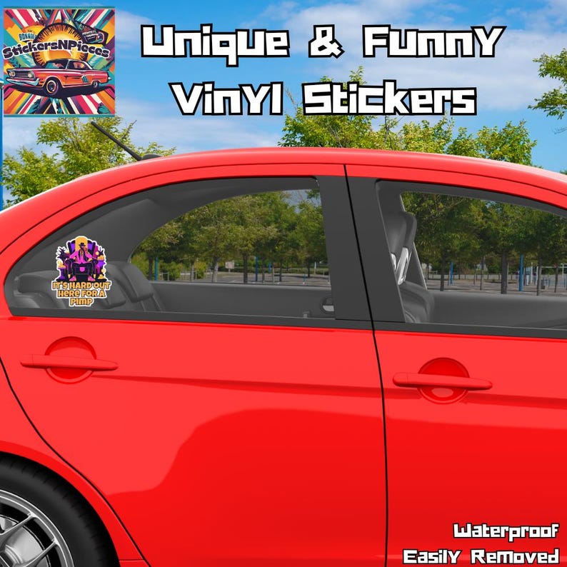 Pimp Vinyl Sticker OG Gansgter Rapper Weatherproof Stickers, It's Hard ...