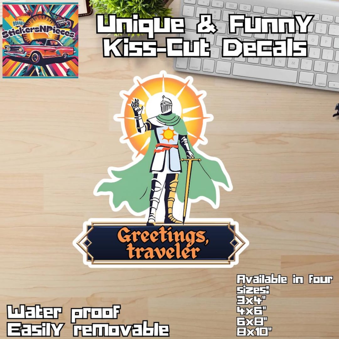 Medieval Knight Vinyl Sticker Perfect Gift for Fantasy RPG Fans ...