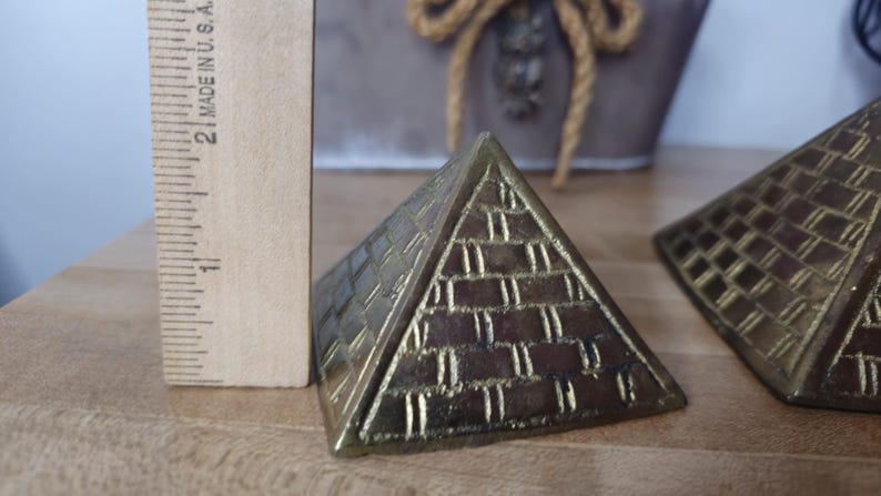 Great Pyramid of Giza Pure Brass Stackable Statue Paperweights - Home ...