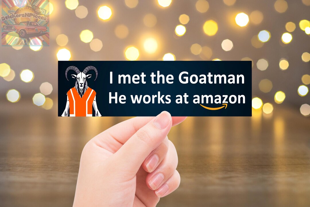 Funny Goatman Bumper Sticker: Cryptid Car Decal - Etsy