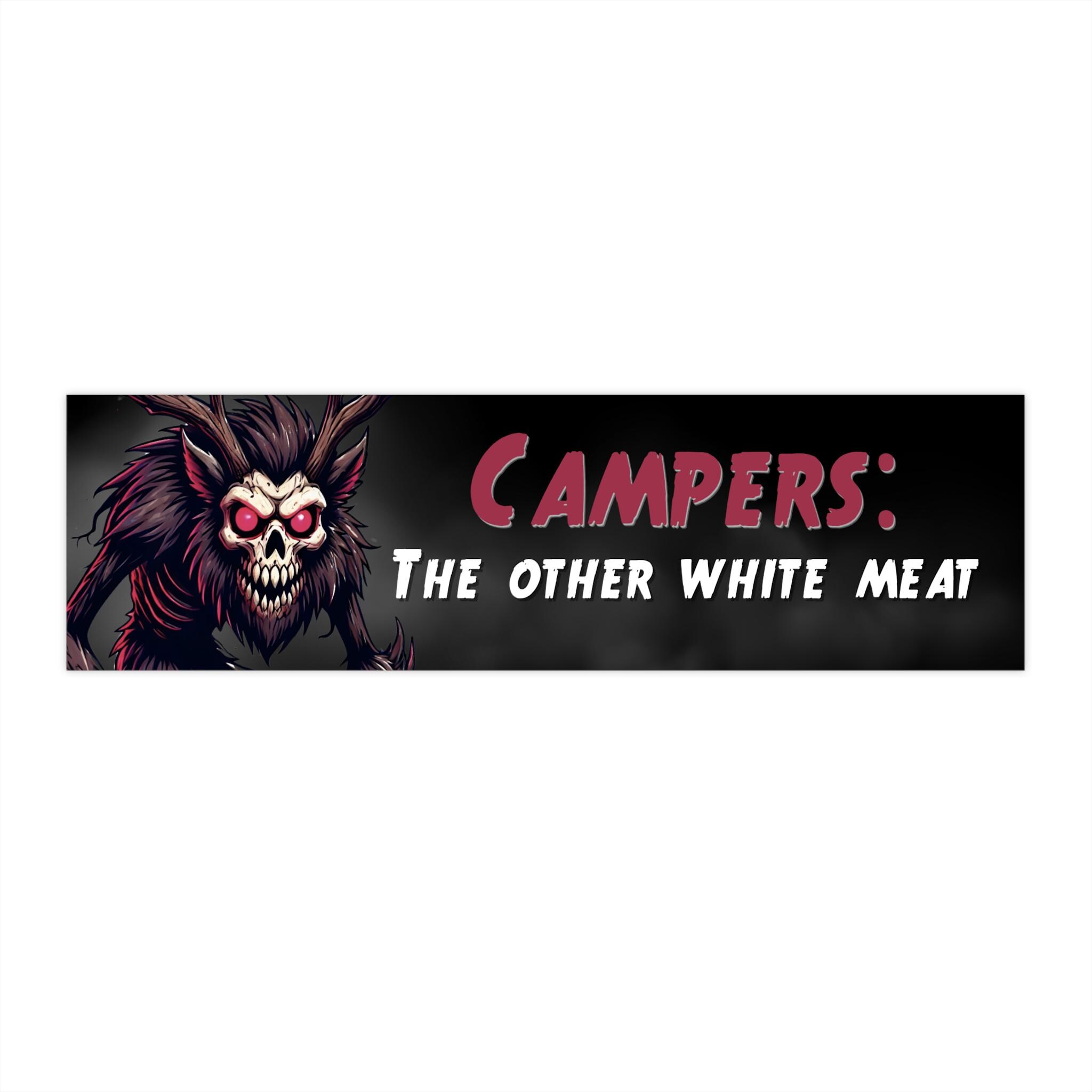 Wendigo Cryptid Bumper Sticker – Funny Horror Car Decal, Urban Legend ...
