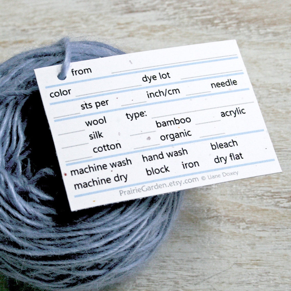 Pdf Yarn Tags in Light and Bright Tones Print at Home - Etsy