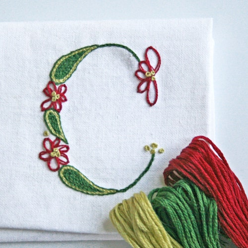 Crewel Embroidery Pattern DIY Pattern Pdf Monogram Alphabet - Etsy