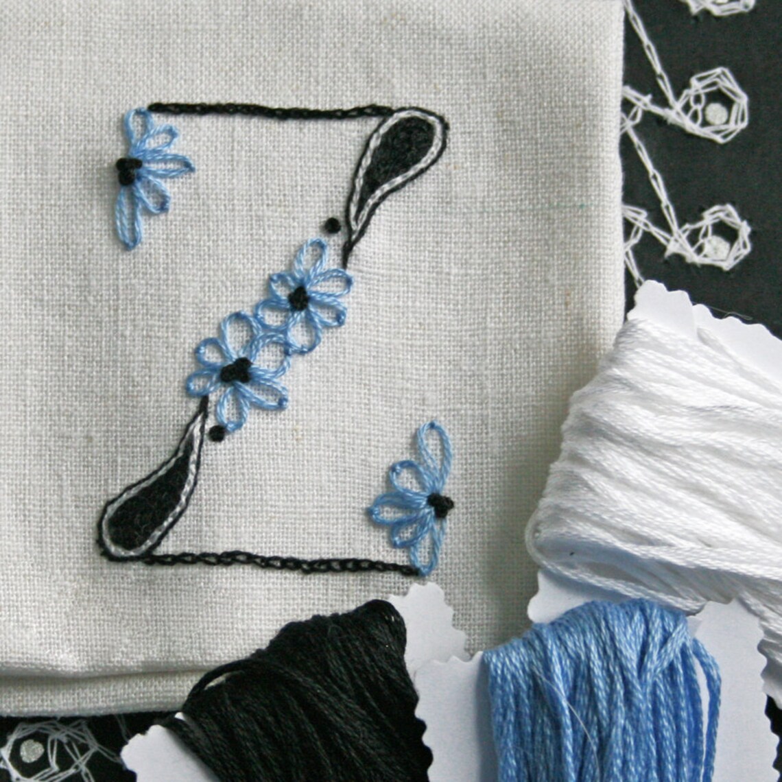 Crewel Embroidery Kit DIY Pattern Pdf N Monogram Z is for - Etsy