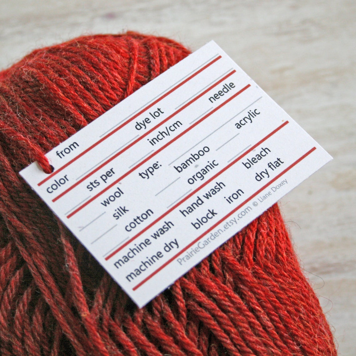 Pdf Yarn Tags in Bold Jewel Tones Print at Home - Etsy