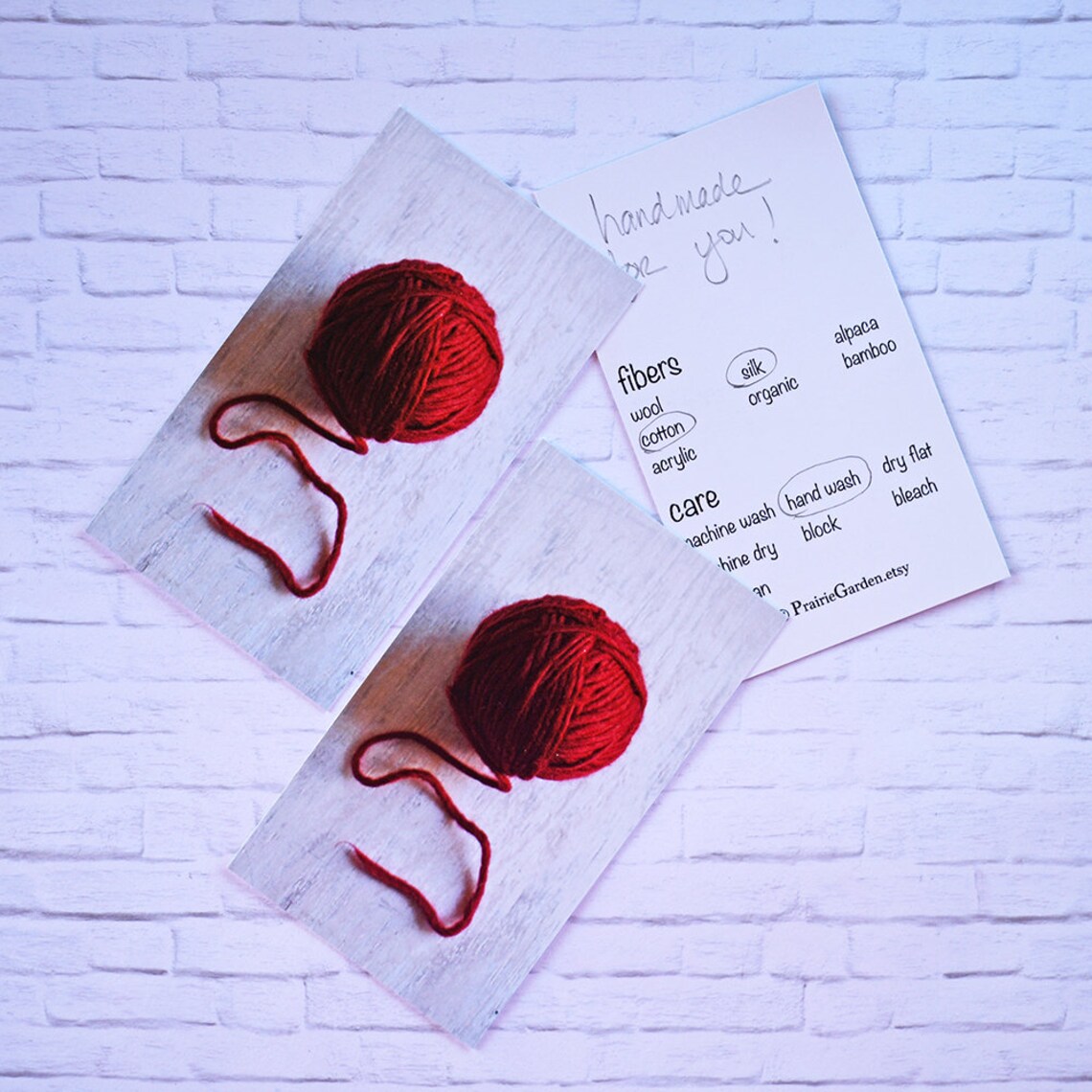 Knitting Gift Card Set Gift Card Gift Tags Knitting Gift - Etsy