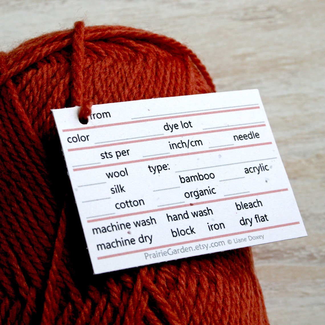 Pdf Yarn Tags in Subtle Neutral Tones Print at Home - Etsy