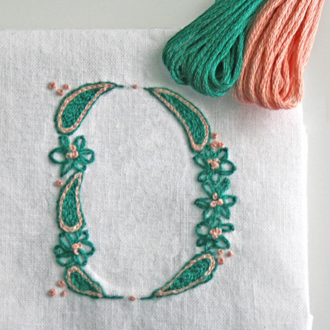 DIY Pdf Crewel Embroidery Pattern Monogram D is for Dream Instant ...