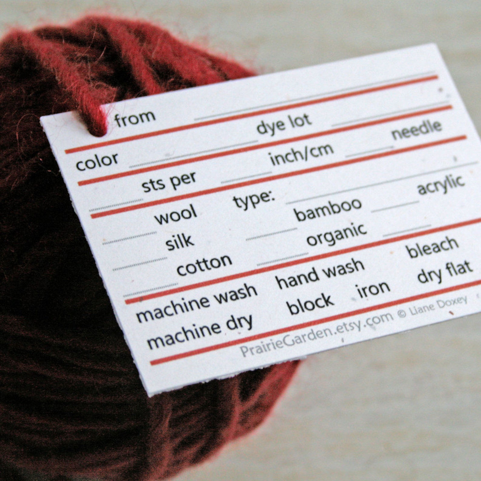 Pdf Yarn Tags in Bold Jewel Tones Print at Home - Etsy