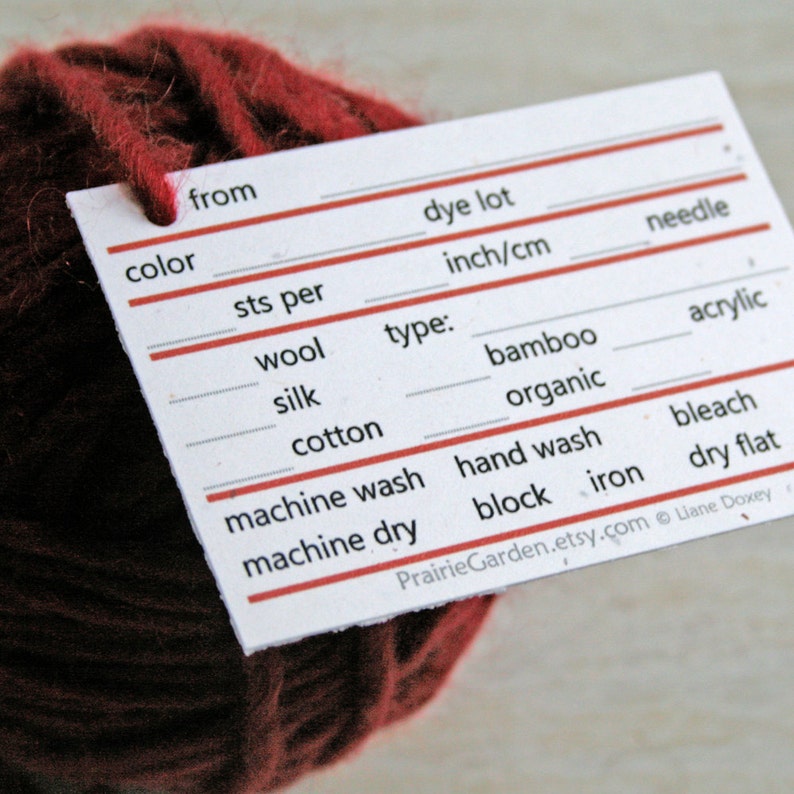 Pdf Yarn Tags in Bold Jewel Tones Print at Home - Etsy