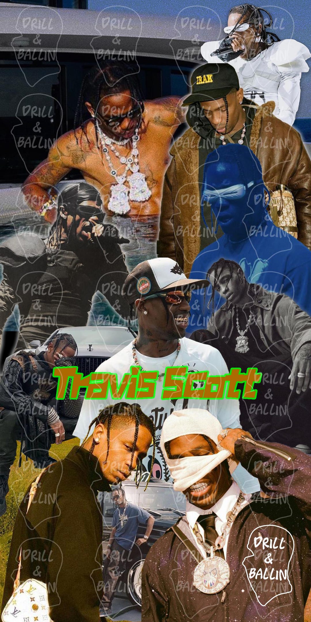 Travis Scott Phone Case Cover Design Digital File, 300 DPI, PNG File ...