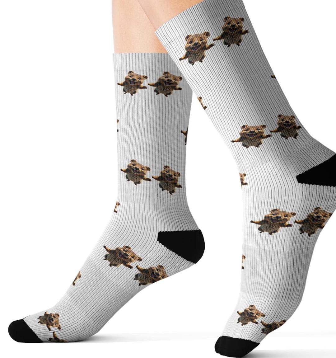 Quokka Sublimation Socks Quokka Socks, Quokka Gifts, Smiling Quokkas ...