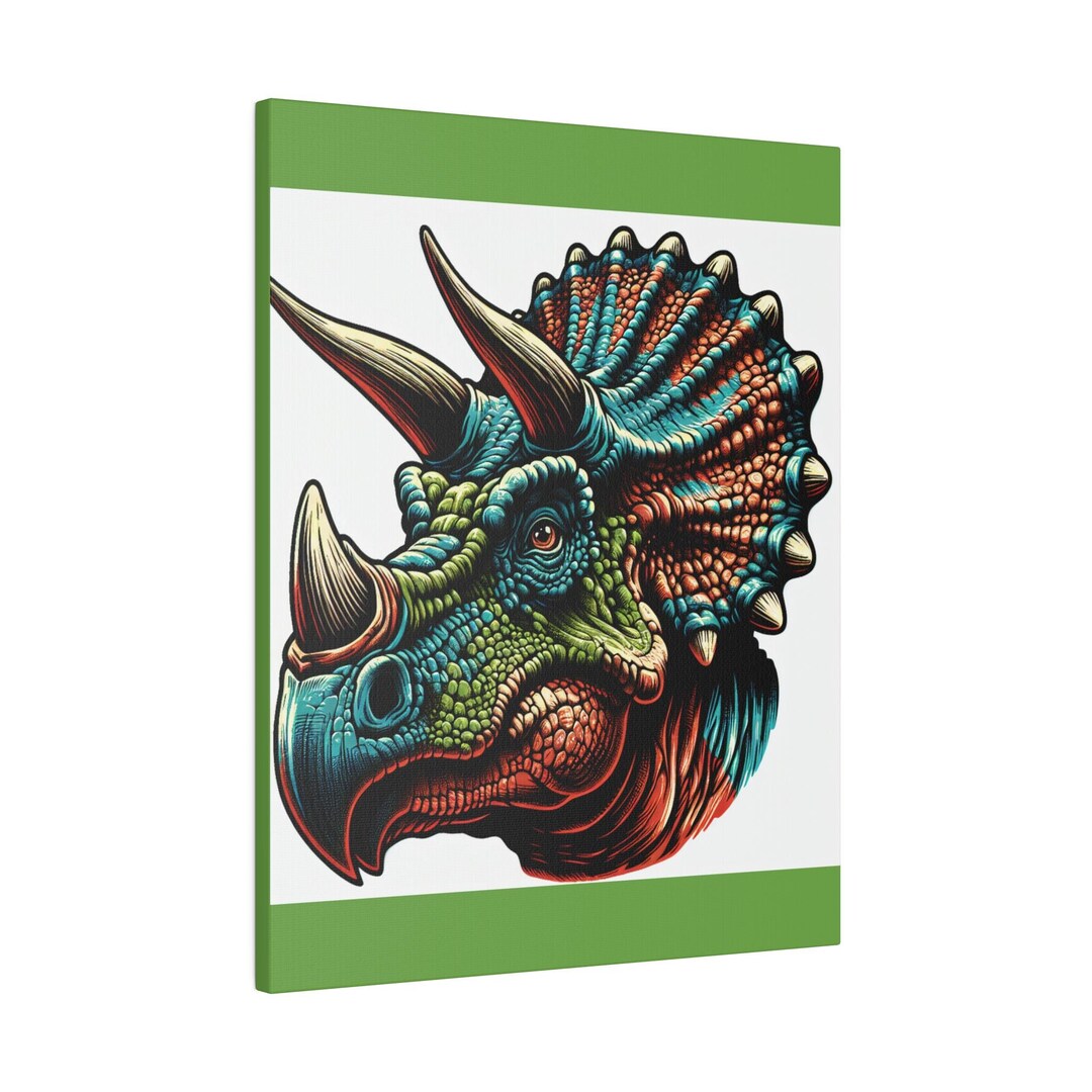 Triceratops, Dino Wall Art, Dinosaurs, Dino Lovers, Birthday Gift ...