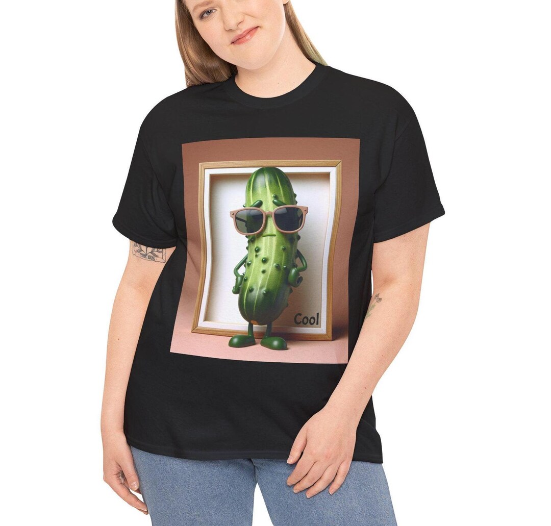 Cool as a Cucumber T-shirt, Unisex Heavy Cotton Tee, Funny Graphic T ...
