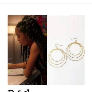 Brass Multi-layered Circle Dangle and Drop Hoop Earrings, as Seen on TV ...
