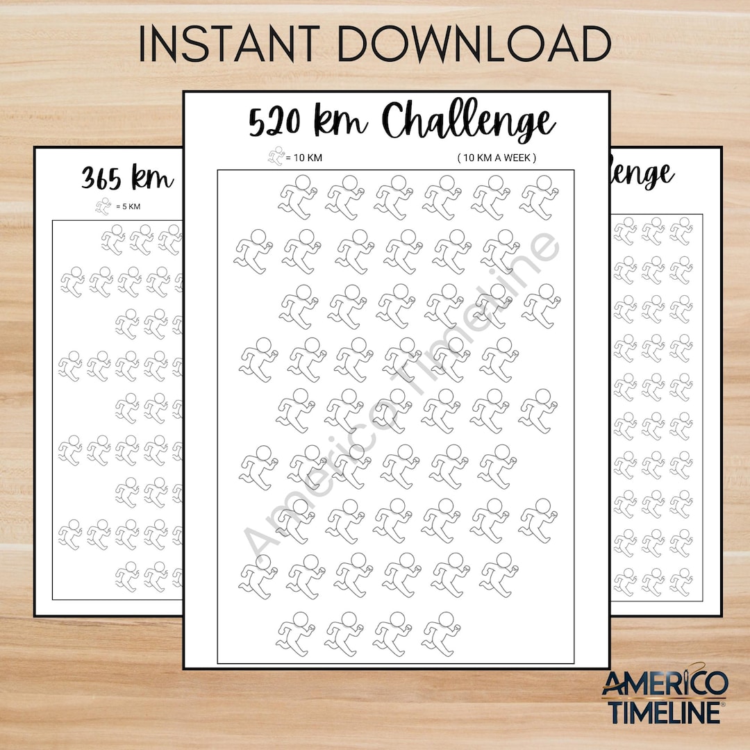Running Challenge Printable Journal Page Printable Running Tracker ...