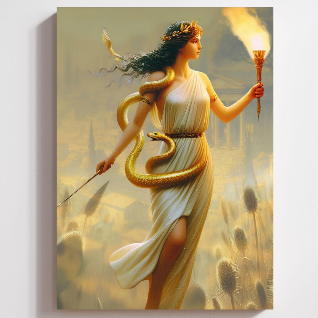 Demeter Greek Goddess Wall Art | Printable Mythology Poster | Digital ...